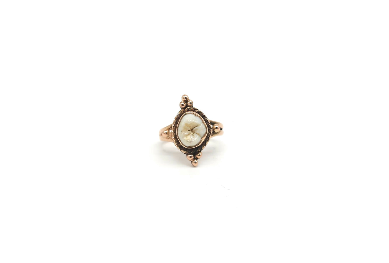 9ct Rose Gold Tooth Ring – Grave Metallum Jewellery