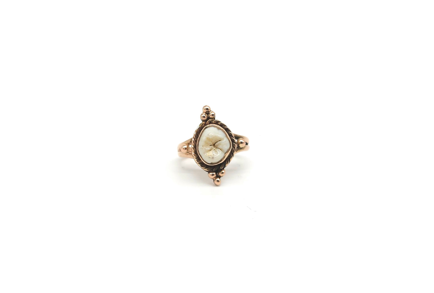 9ct Rose Gold Tooth Ring – Grave Metallum Jewellery